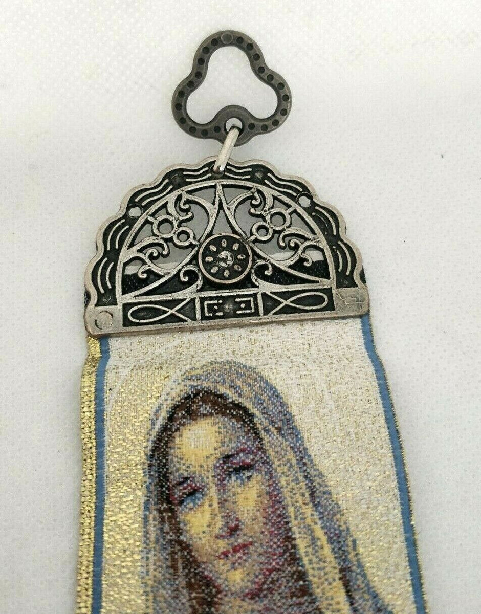 Immaculate Heart Of Mary Fabric Cloth Icon Banner Textile Art, Wall ...