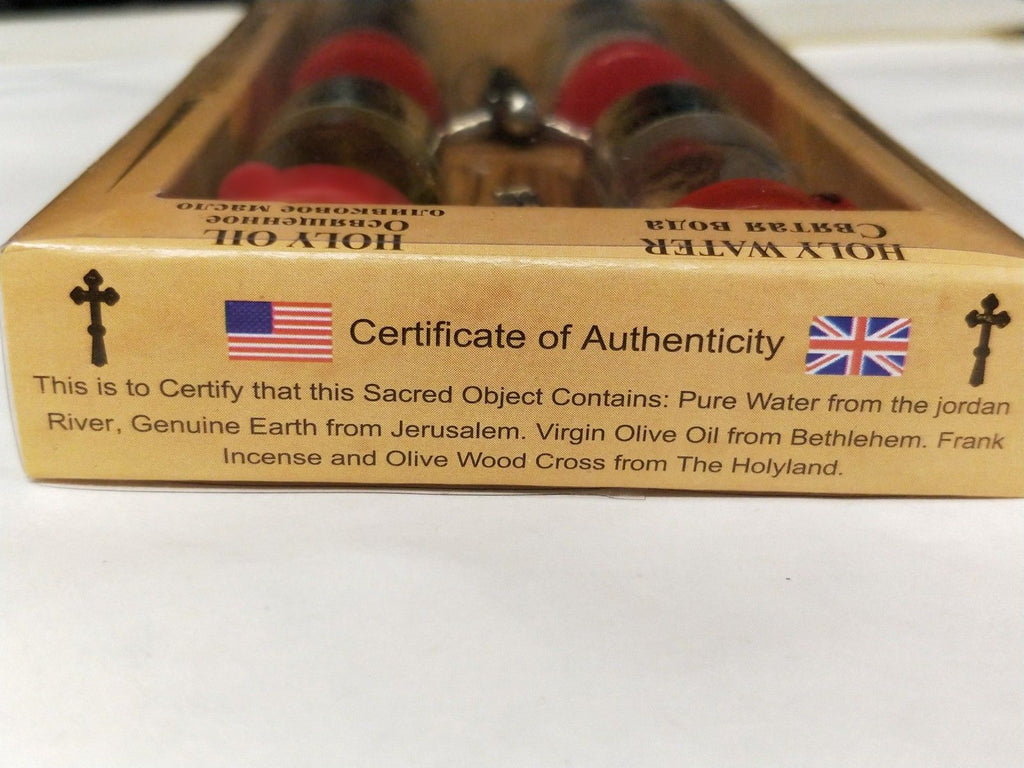 +Blessed Holy Land Set Box with Holy Oil, Holy Soil,Holy Water, Incens ...