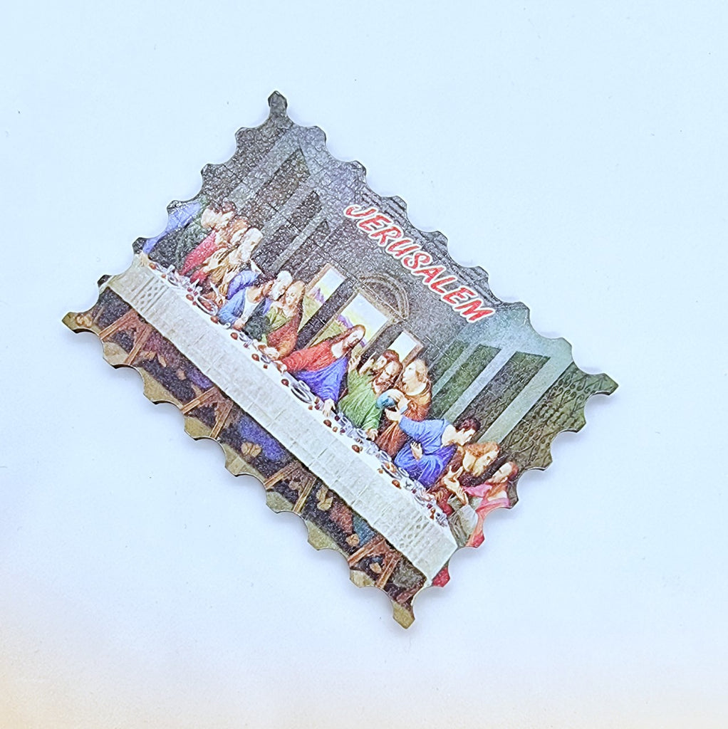 Jerusalem Wooden Last Supper Fridge Magnet Souvenir from Jerusalem, Th ...